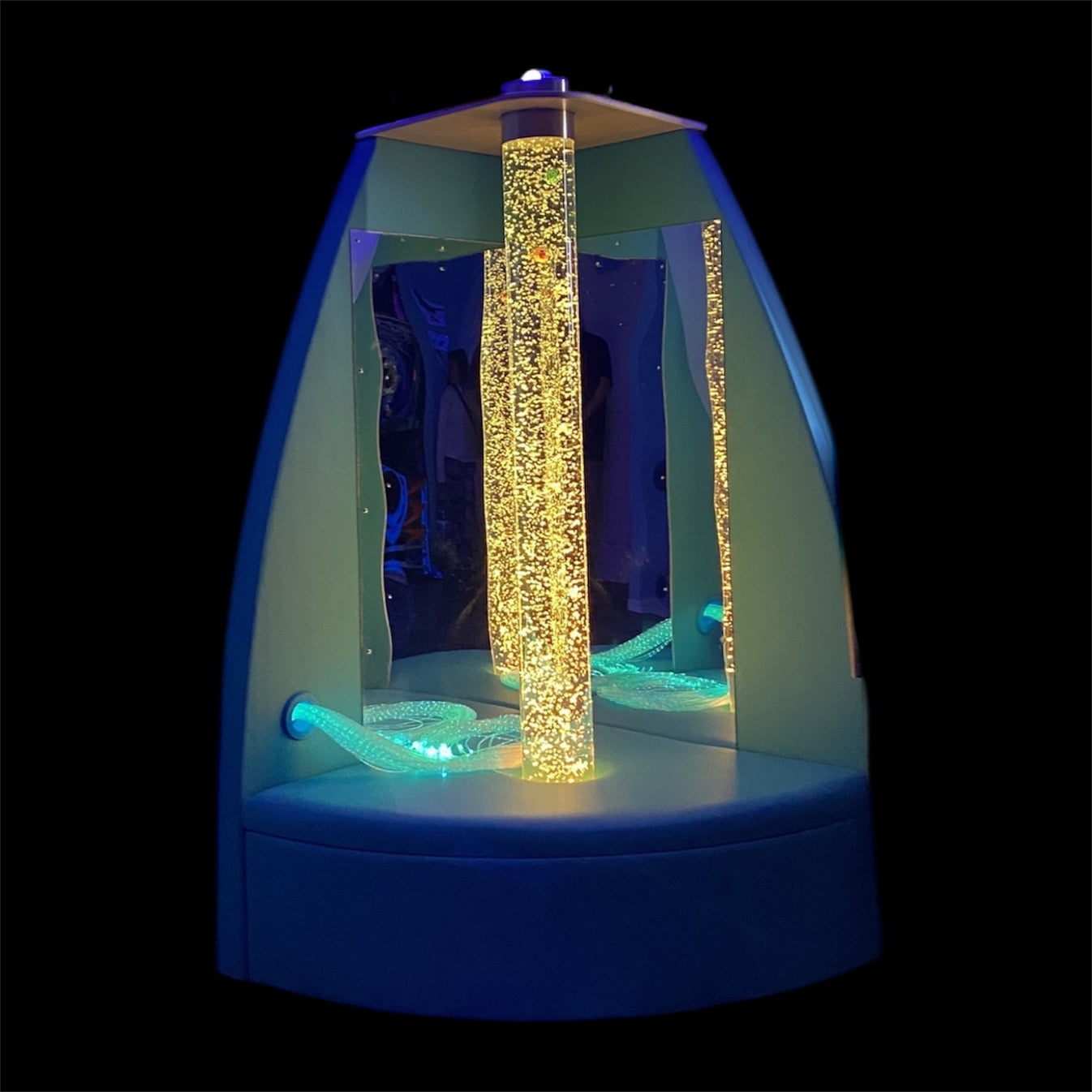 Dakota 3636 Sensory Package Corner Bubble Tube Unit with Fiber Optics ...