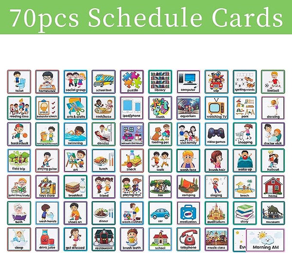 Visual Schedule Kit - 70 Piece – AdaptAbility